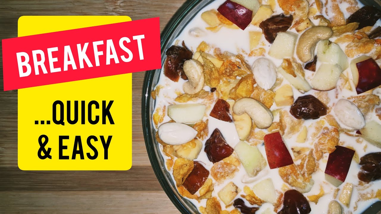 healthy-tasty-corn-flakes-recipe-with-milk-easy-breakfast-recipe-in