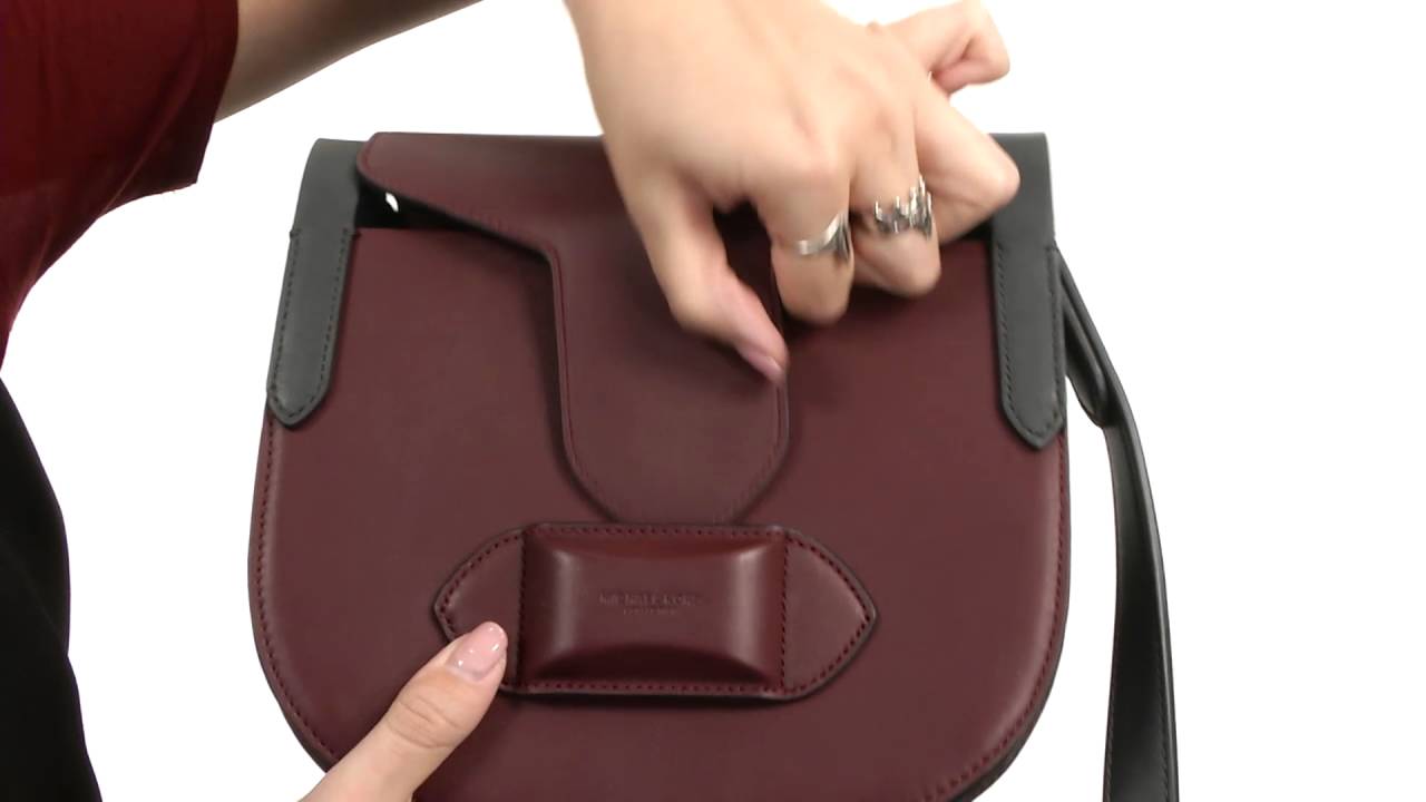 Michael Kors Sm Crossbody Saddle Bag SKU:8811552 - YouTube
