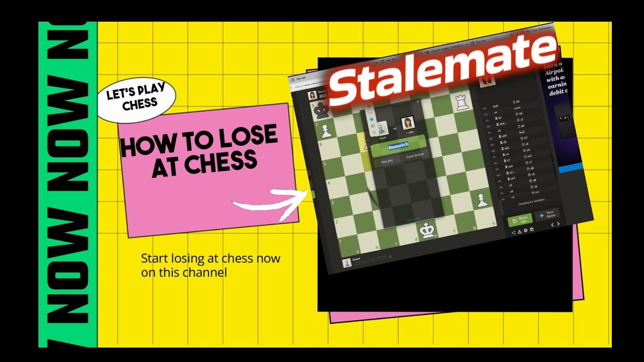 How to lose at chess. - YouTube