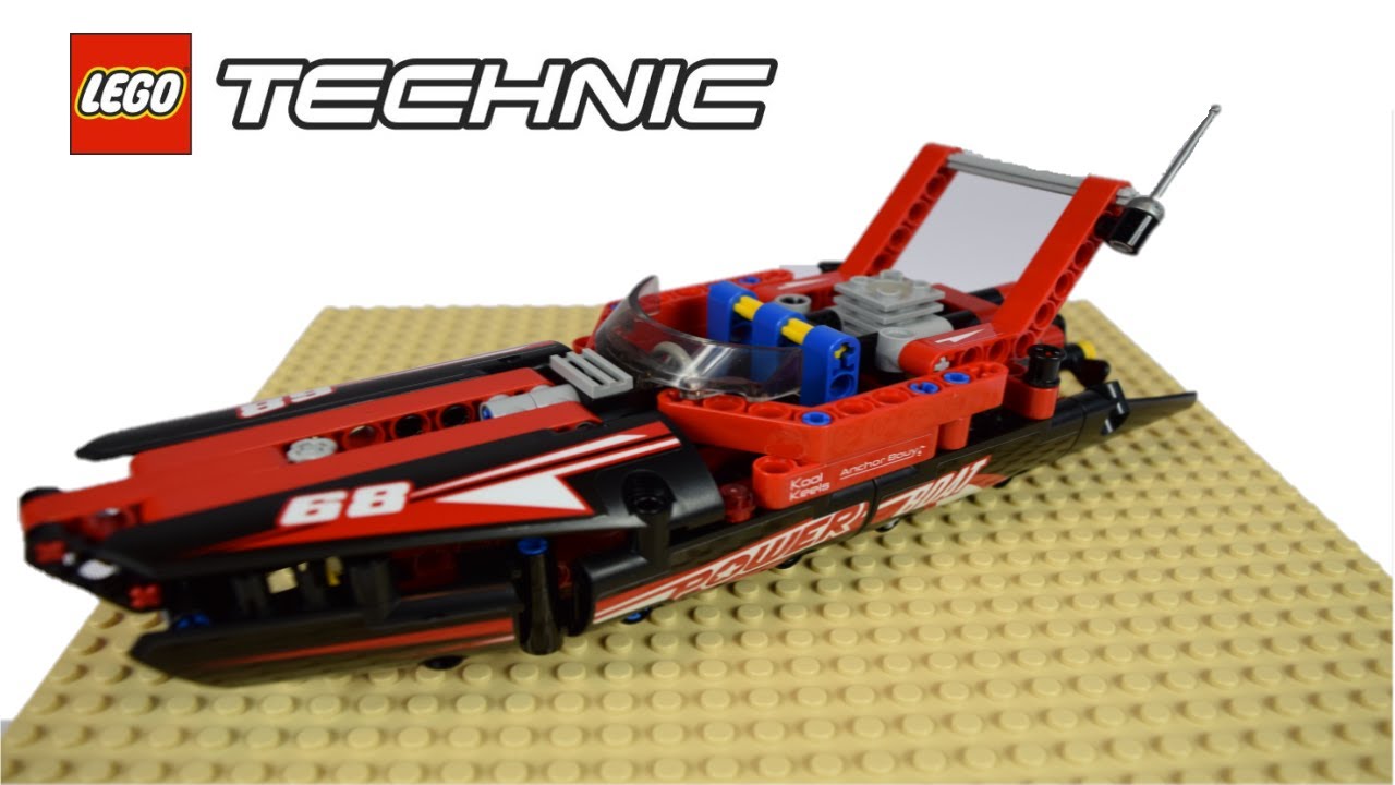 Lego Technic Power Boat 42089 Speed Build | Lego 42089 Speed Build ...
