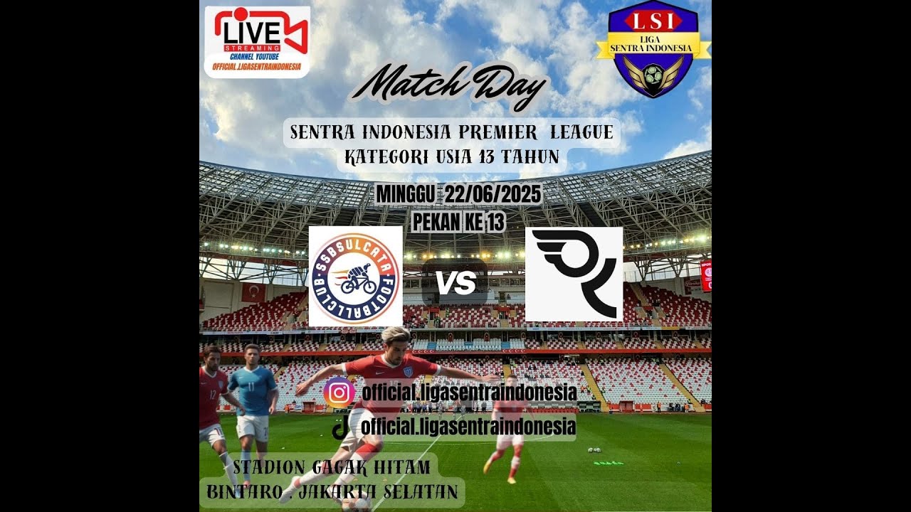 LIGA SENTRA INDONESIA 2025 SULCATA VS RAGANEGRI U13 REGIONAL ...