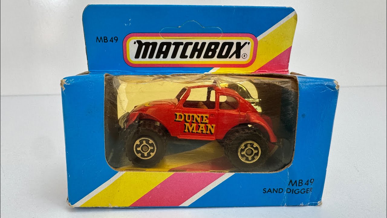Vintage Matchbox MB49 Sand Digger VW Beetle - YouTube