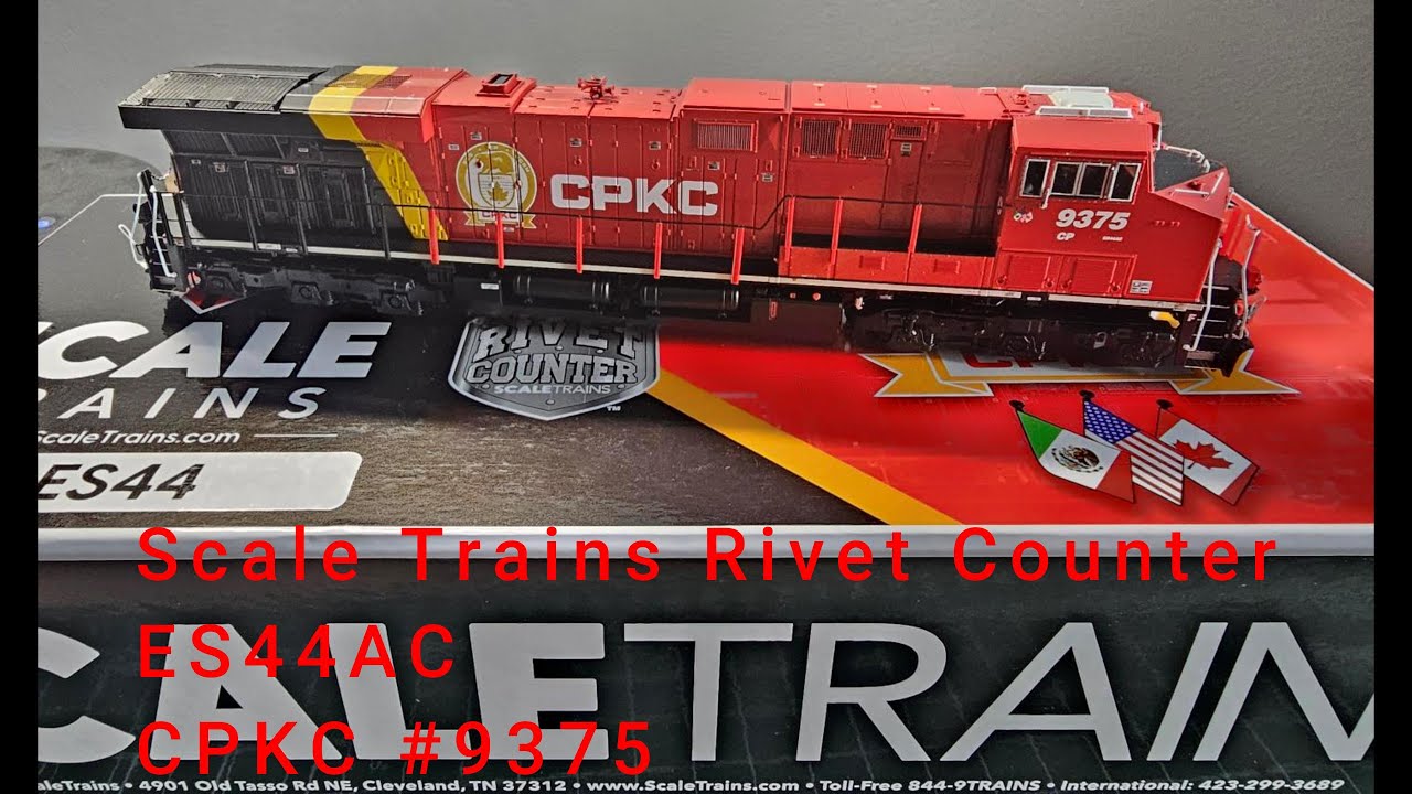 The consist is complete - Scale Trains Rivet Counter ES44AC CPKC #9375 ...