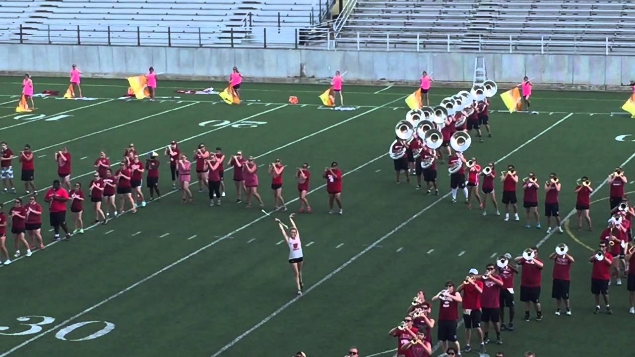 University of Arkansas Marching Razorback Band, Practice 9/25/15 - YouTube