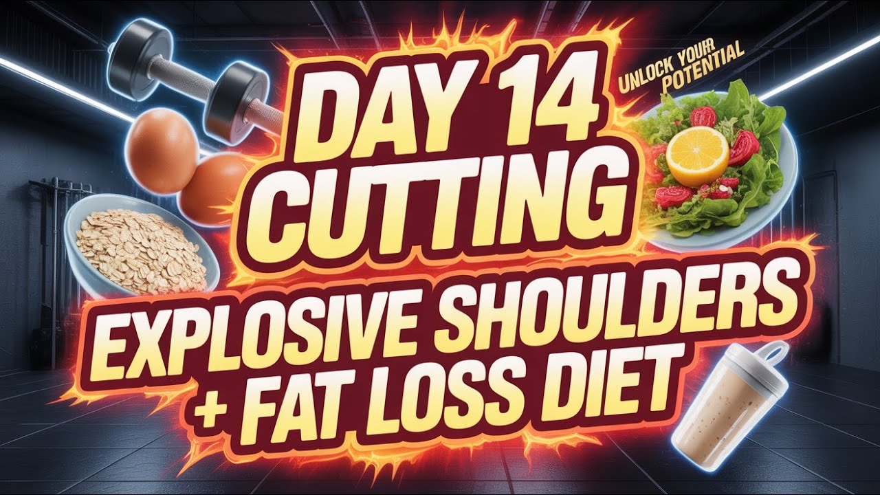 "Cutting Transformation Day 14 | Explosive Shoulders + Diet for Fat ...