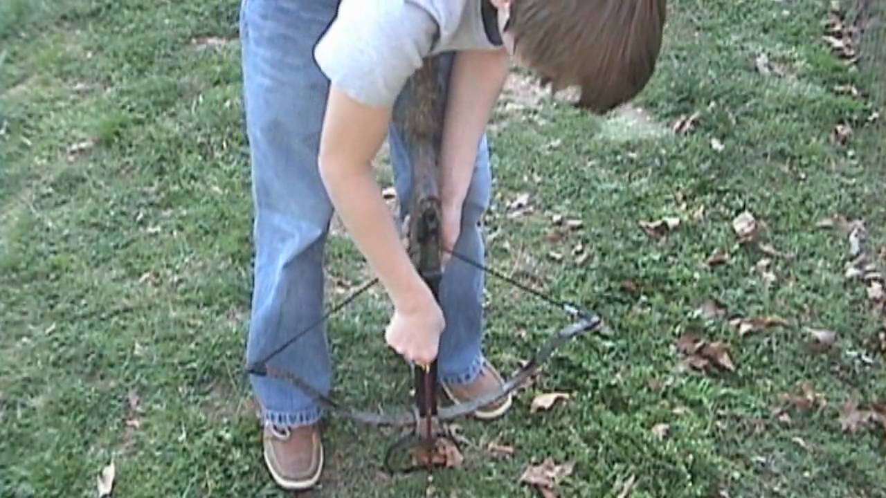 Shooting And Reloading A 150lb Pull Crossbow - YouTube