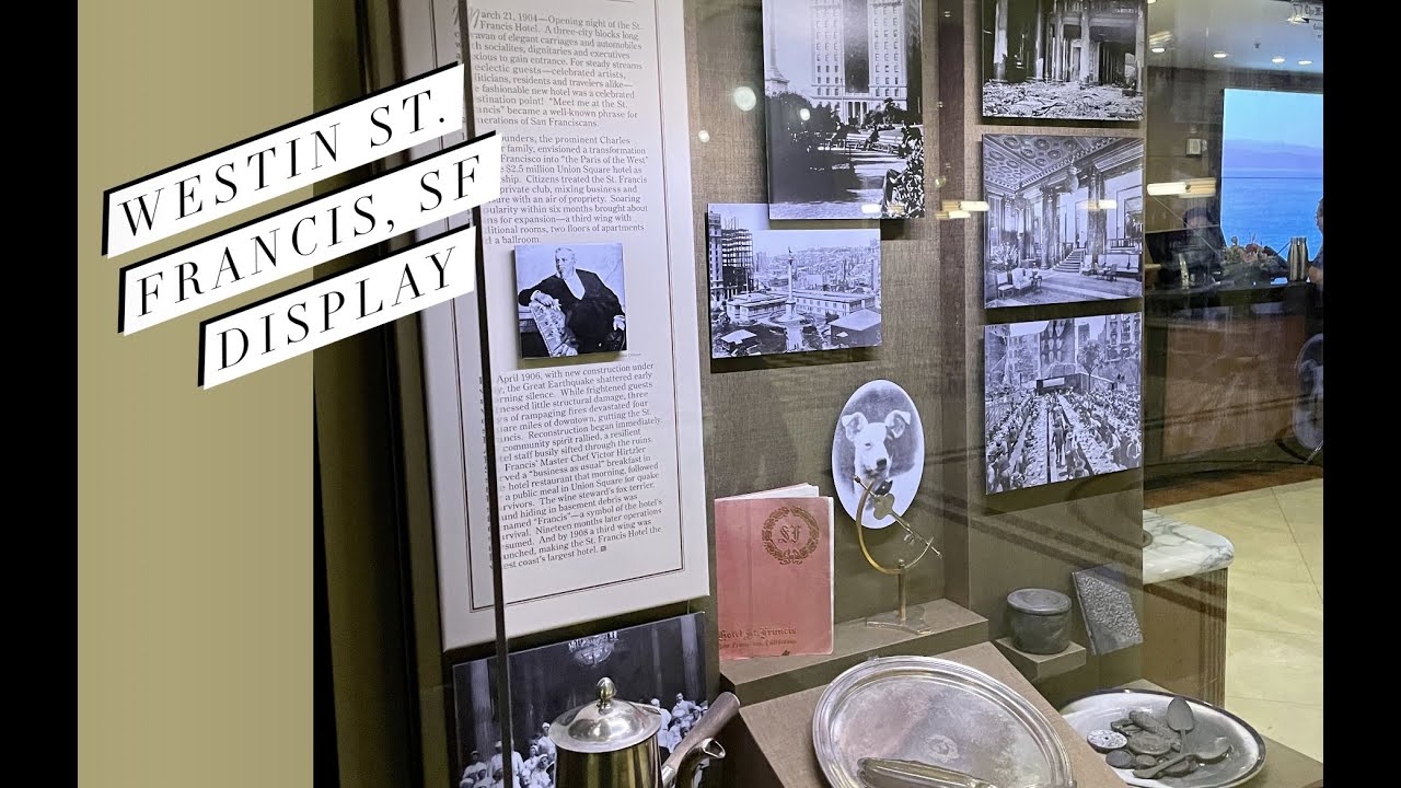 Westin St. Francis Display Case of Hotel's History, Union Square San ...