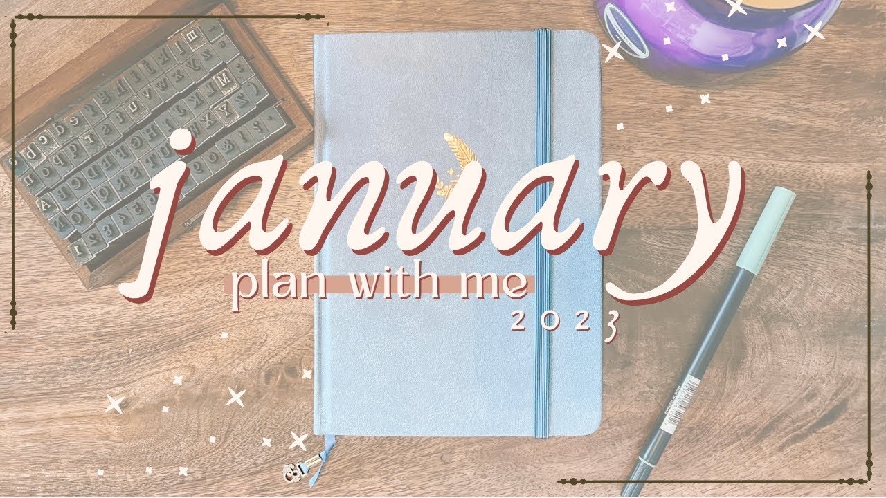 January plan with me | reading bullet journal - YouTube