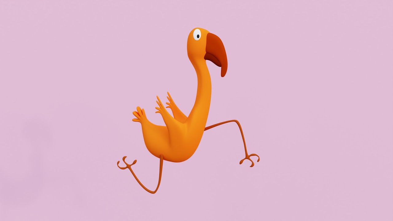 Cartoon flamingo Blender Tutorial - YouTube
