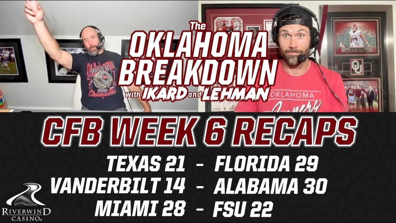 College Football Week 6 Recaps: Texas 21-Florida 29, Vanderbilt 14 ...