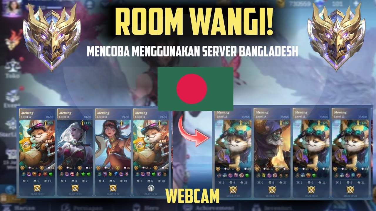 CARA MENDAPATKAN LAWAN BOTT S34 || CARA MEMBUAT ROOM WANGI SERVER BANGLADESH - mobile legend ...