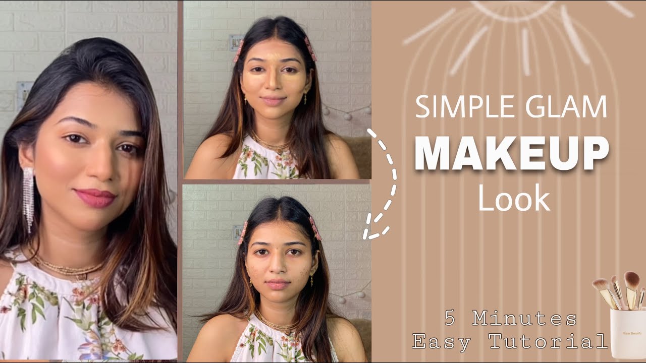 Simple Glam Makeup look 😍 For Summer 🔆 Easy Makeup Tutorial # ...