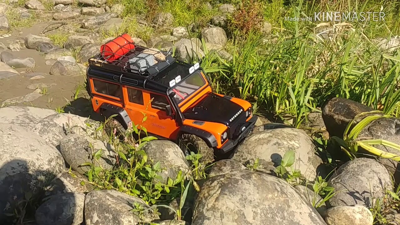 Traxxas trx4 defender d110 orange aventure edition rtr (test1) - YouTube
