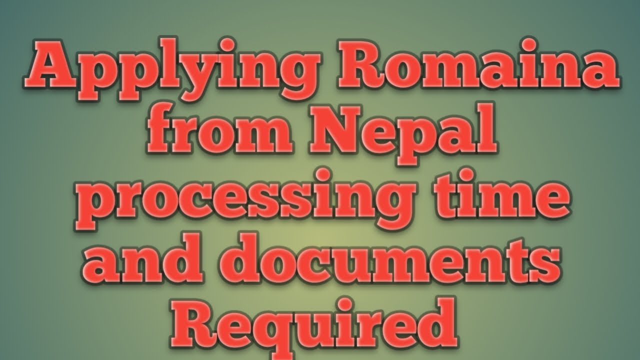 Romania work visa processing Time in Nepal watch Full Video Vlog 1 ...
