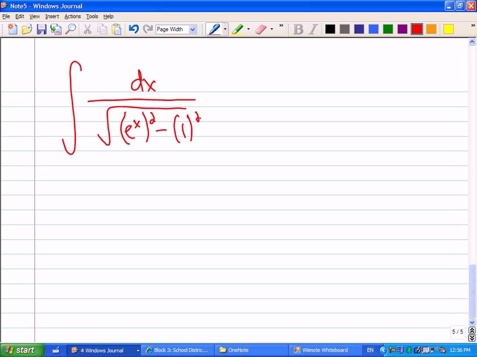 Mr Joyce AP Calculus - Integration with Inverse Trig Functions part I - YouTube