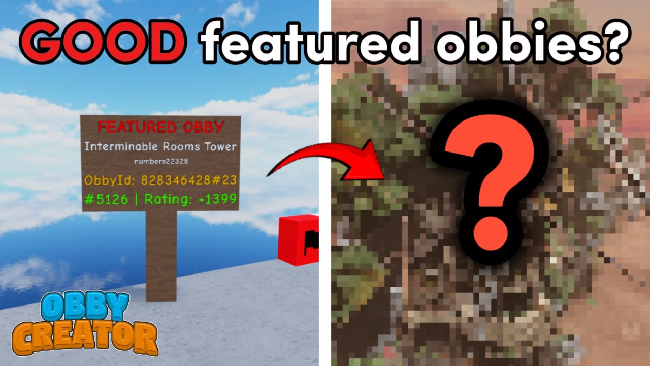 Can I Find A GOOD Featured Obby in Obby Creator? - YouTube