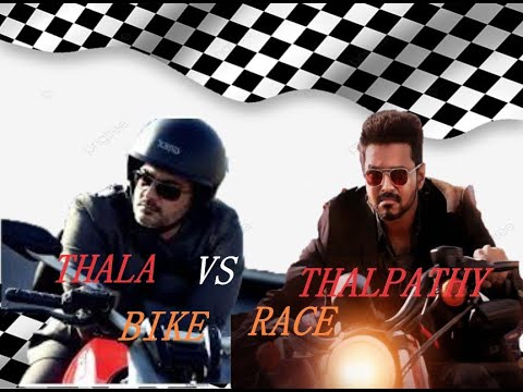 Thala vs Thalapathy Bike Race - YouTube