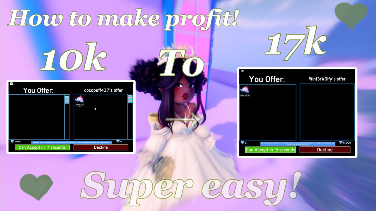 Royale high trading video! How to make profit in royale high!! - YouTube