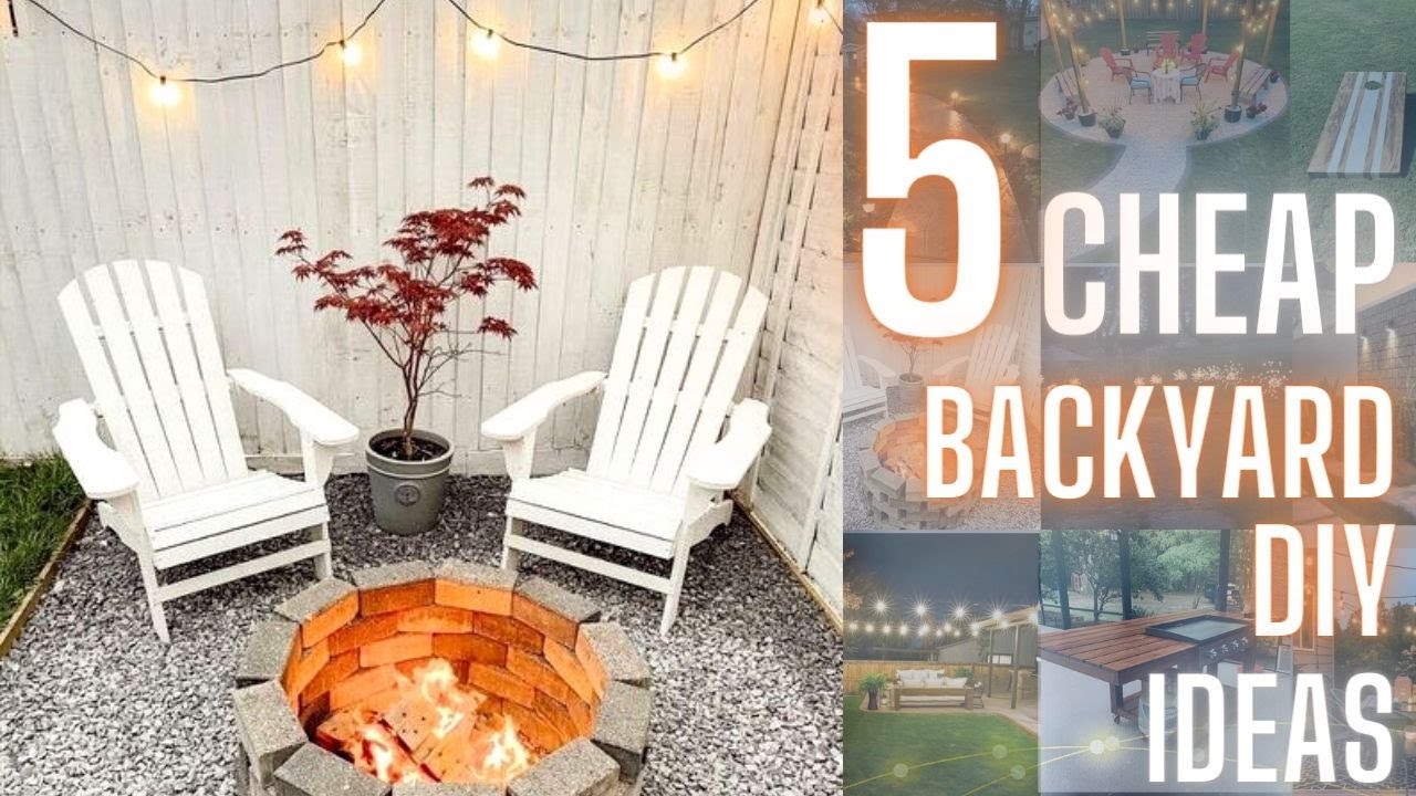 5 Cheap Backyard DIY Ideas | Small Backyard Makeover With A Budget ...