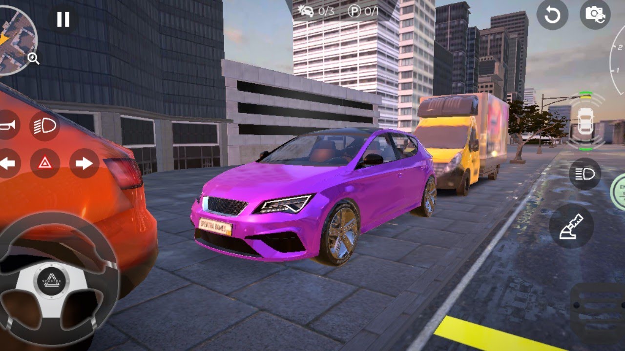 Pink Car Parking Game : Master Car Parked : Android Gameplay - YouTube