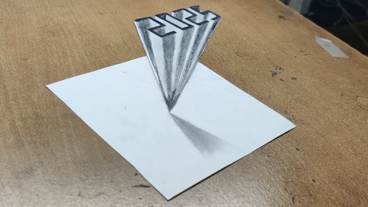 Amazing drawing 2025 3d || three dimensional - YouTube