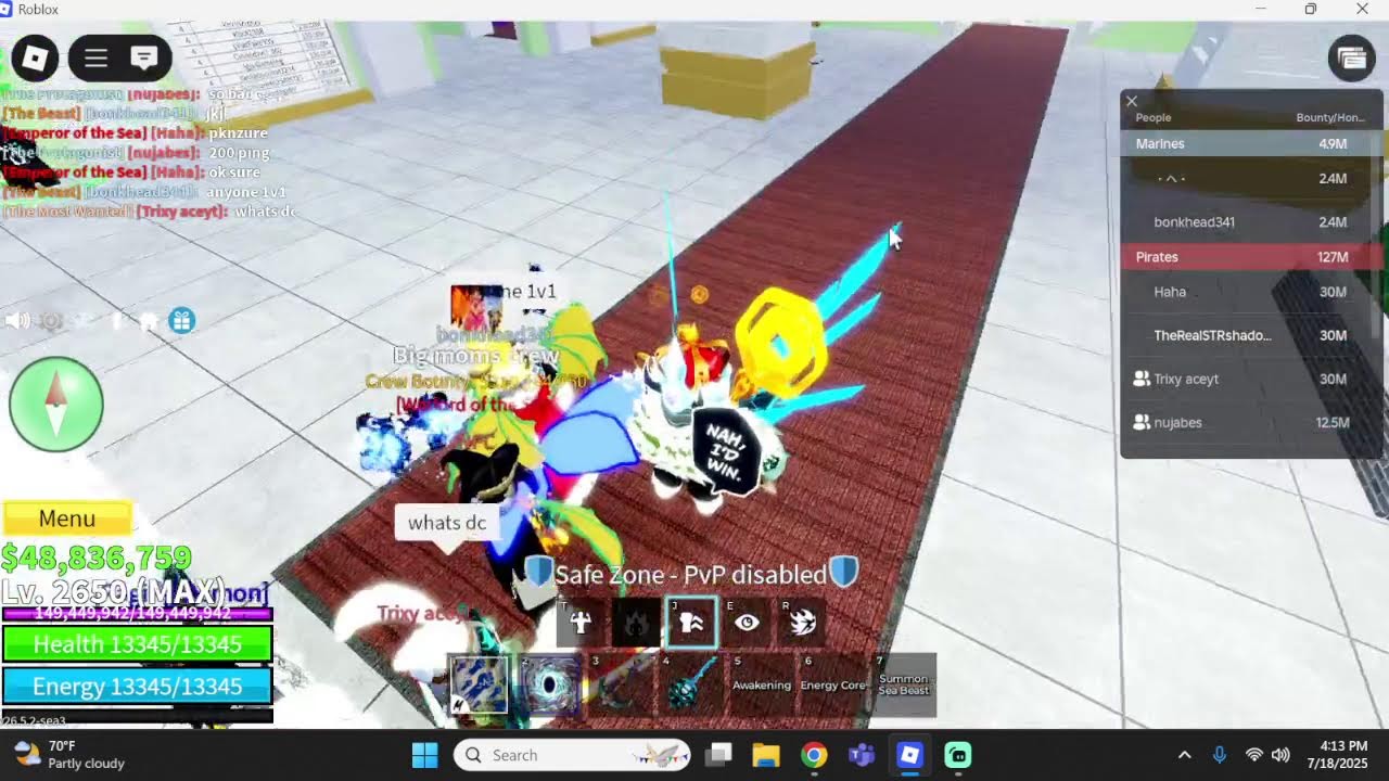 Helping Trixy Ace Get Pirate King Title in blox fruits - YouTube
