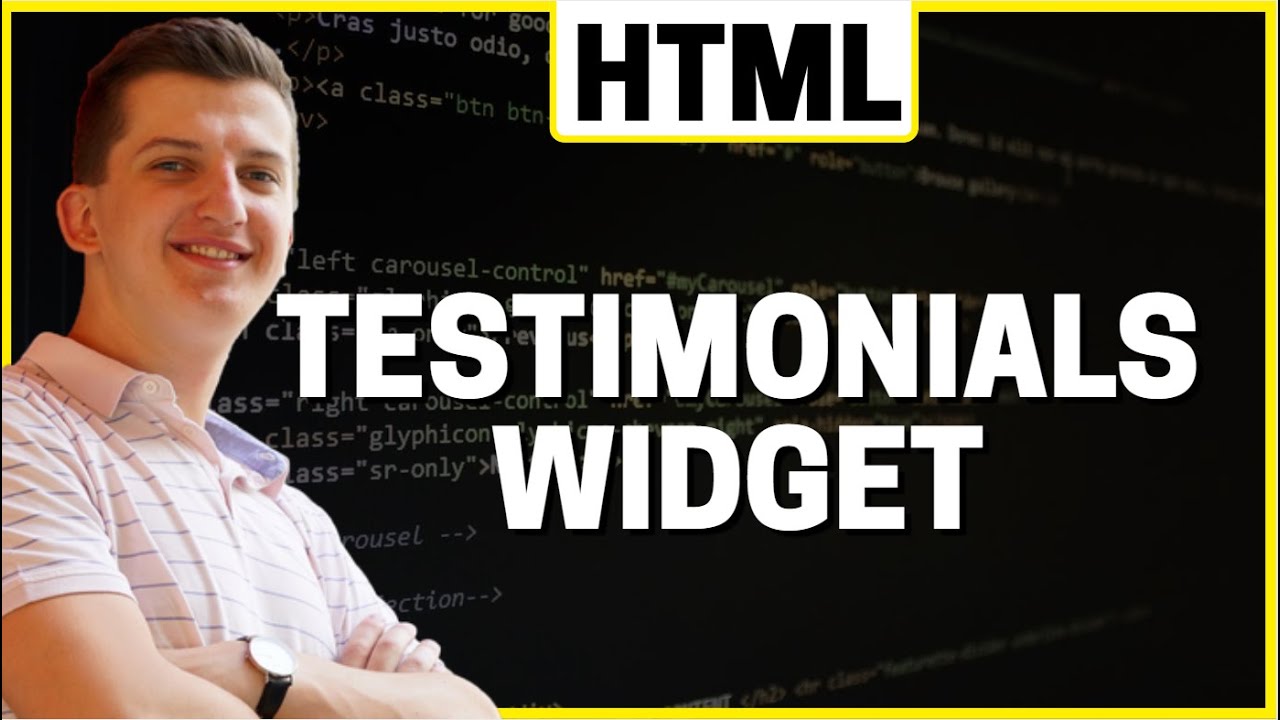 How To Add Testimonials Slider To HTML Website - YouTube