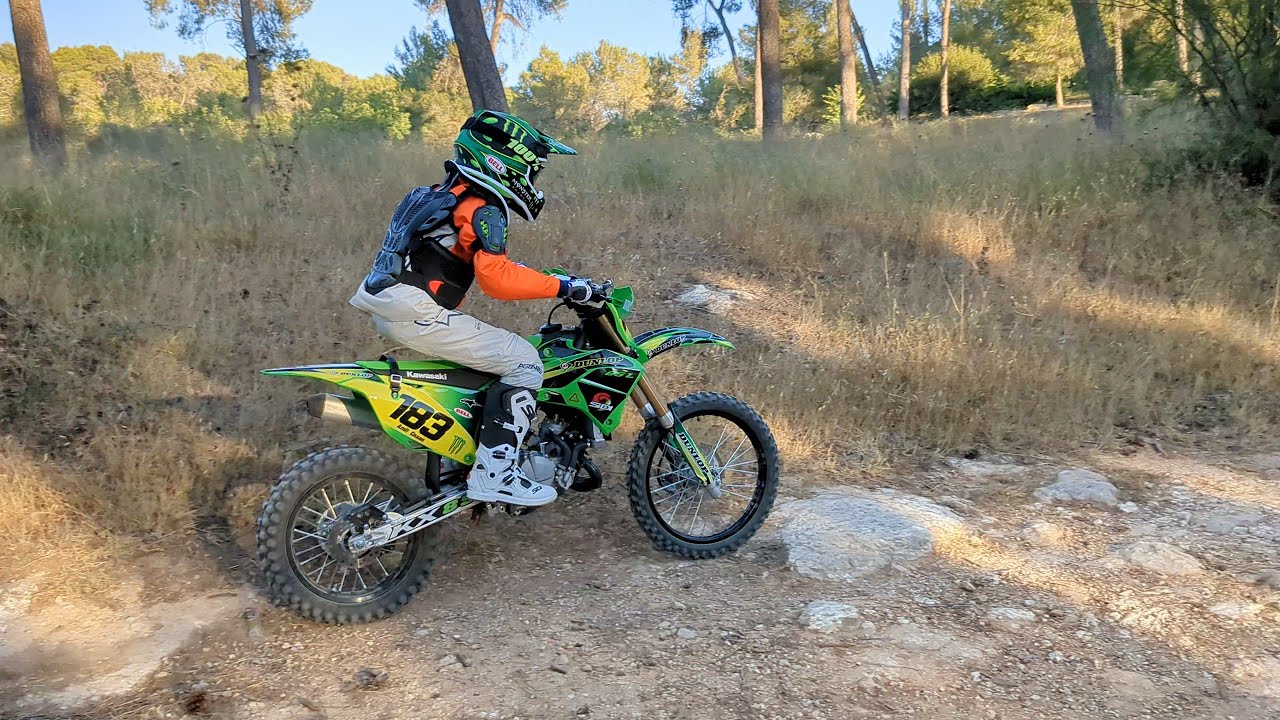 First ride Kawasaki KX85L 2023 - YouTube