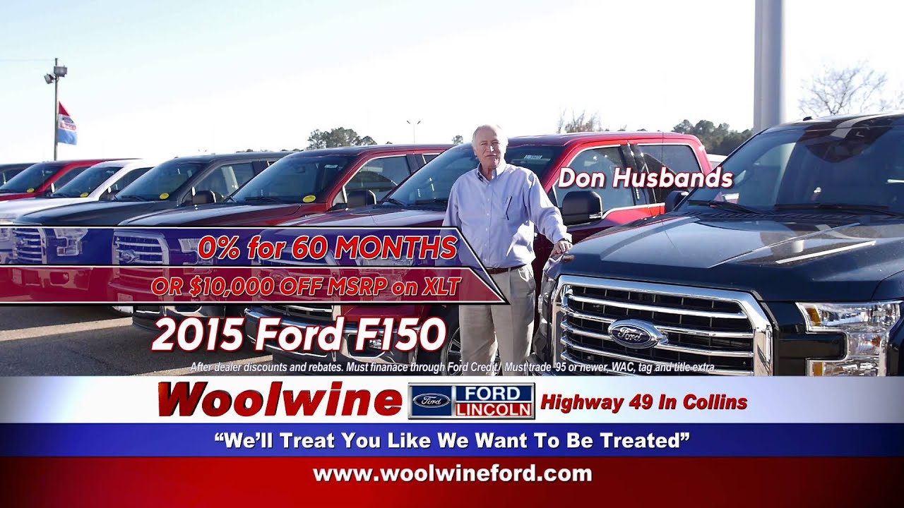 WDAM Commercial - Woolwine Ford Lincoln Mercury - December 2015 - YouTube