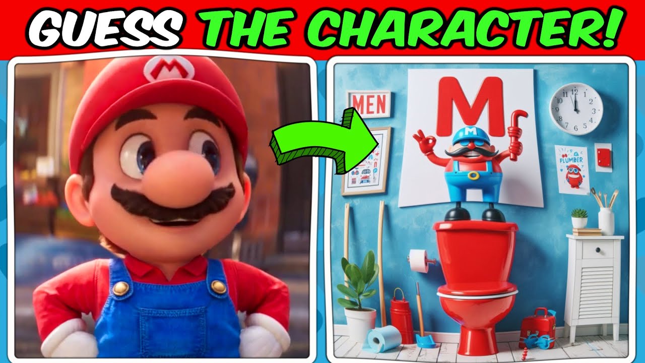 Guess the SUPER MARIO MOVIE Characters by Their TOILETS! 🚽 | Risha Quiz ...