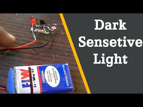 How To Make Simple Automatic Night Lamp With BC547 Transistor LED Night ...