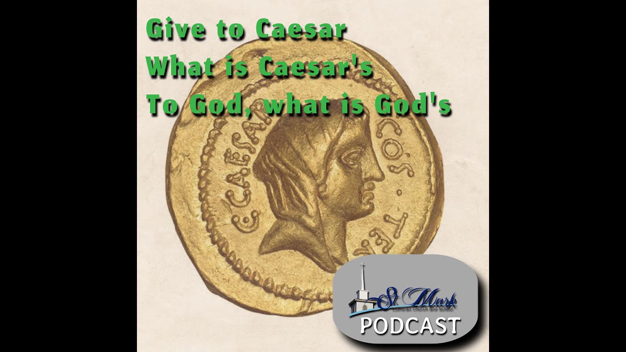 Give to Caesar what's Caesar's and to God What's God's - YouTube