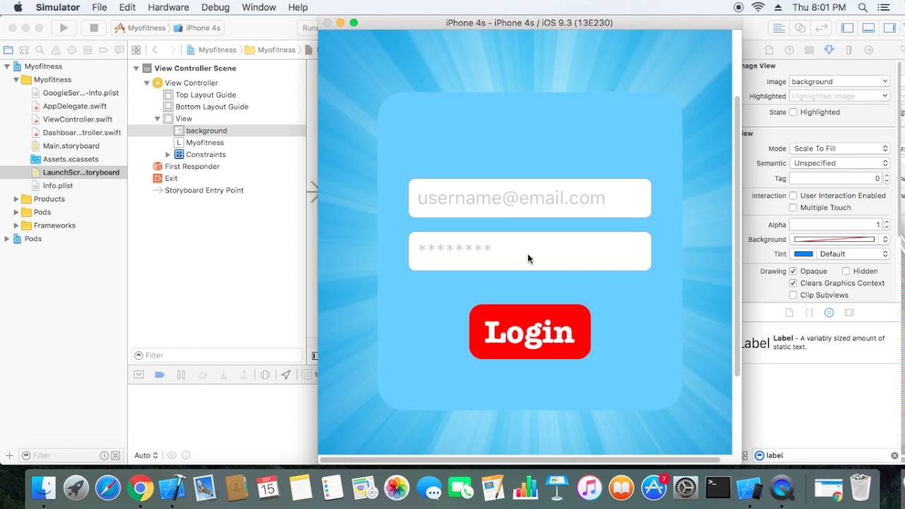 Swift Authentication Login Demo - YouTube