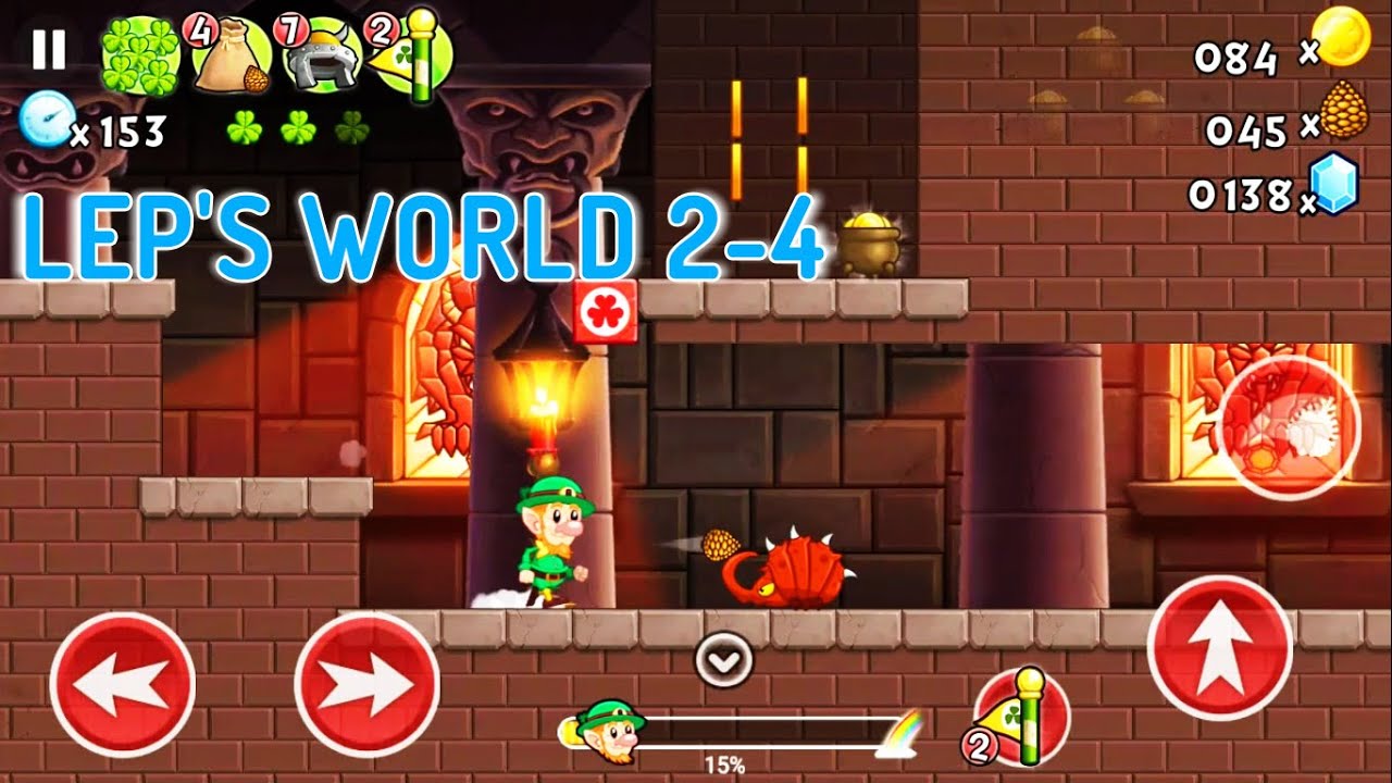 Lep's World 2 2-4 Android Gameplay Castle Adventure. - YouTube