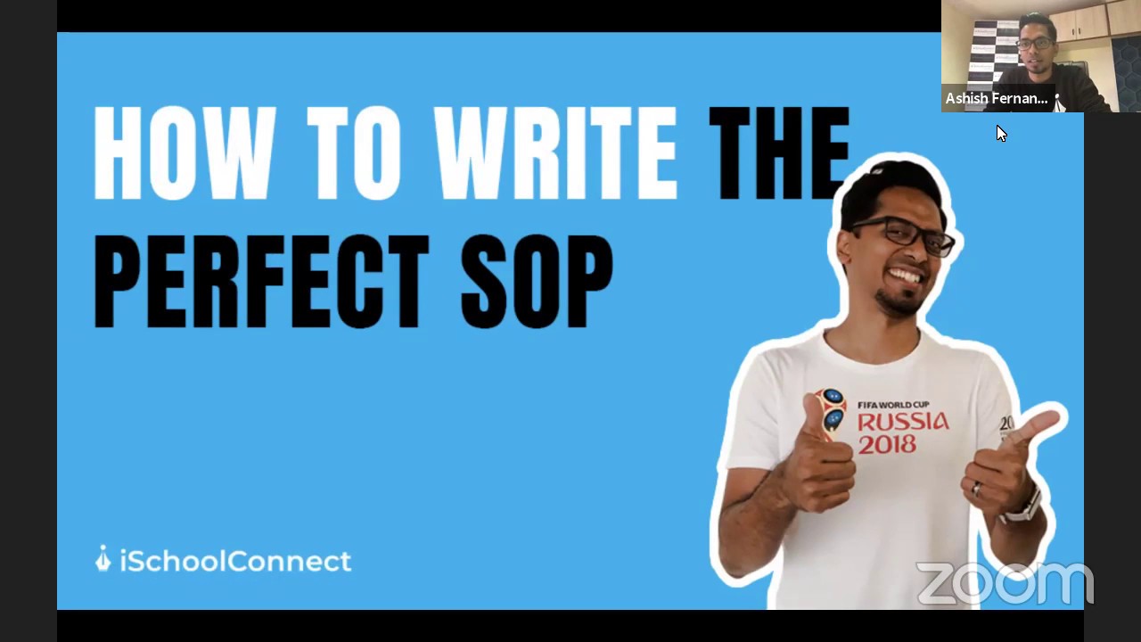 Webinar- How to write the perfect SOP | What to write, Format, Best ...