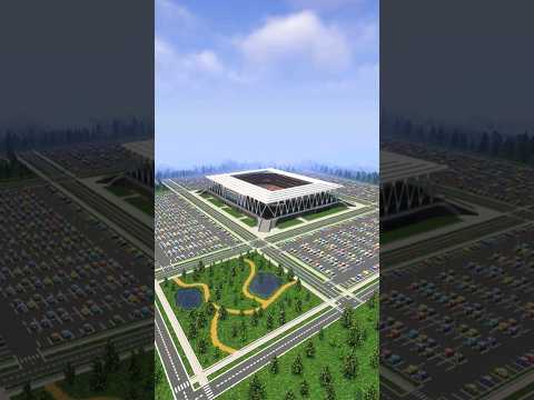 Minecraft Stadium Build Timelapse 🤯