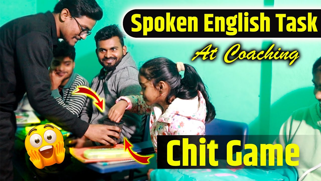 CHIT GAME - An English Speaking Activity | Spoken English Activity With Fun || - YouTube