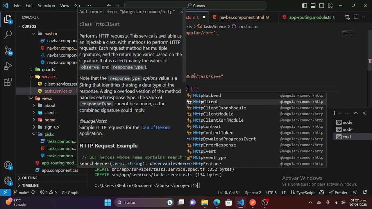 Curso de Angular desde 0: Ultimo proyecto insertar y listar - YouTube
