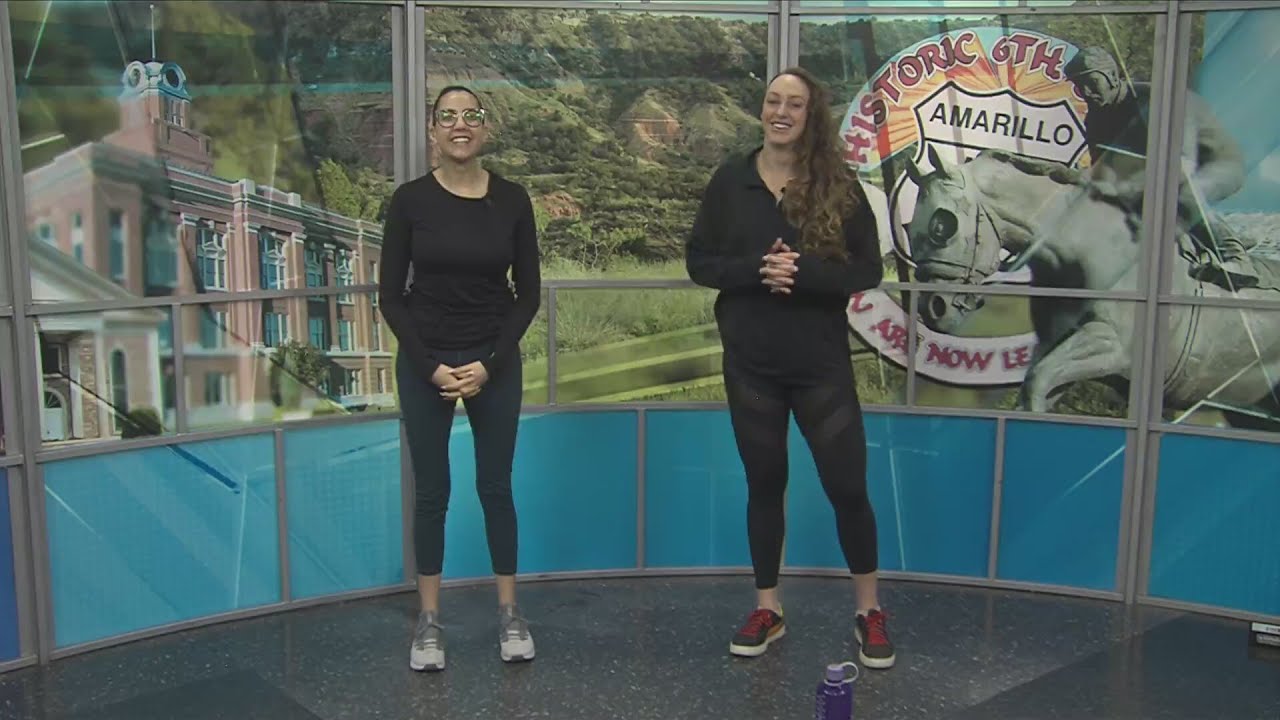 Haley Sparks demos bodyweight circuits, talks healthy meal ideas - YouTube