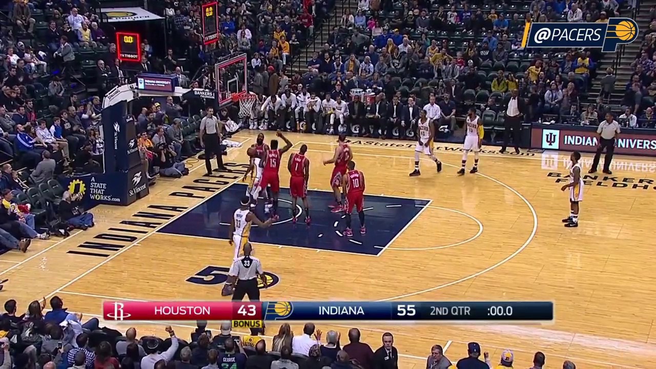 Paul George's Dunk of the Year - Indiana Pacers vs Houston Rockets, 01 ...