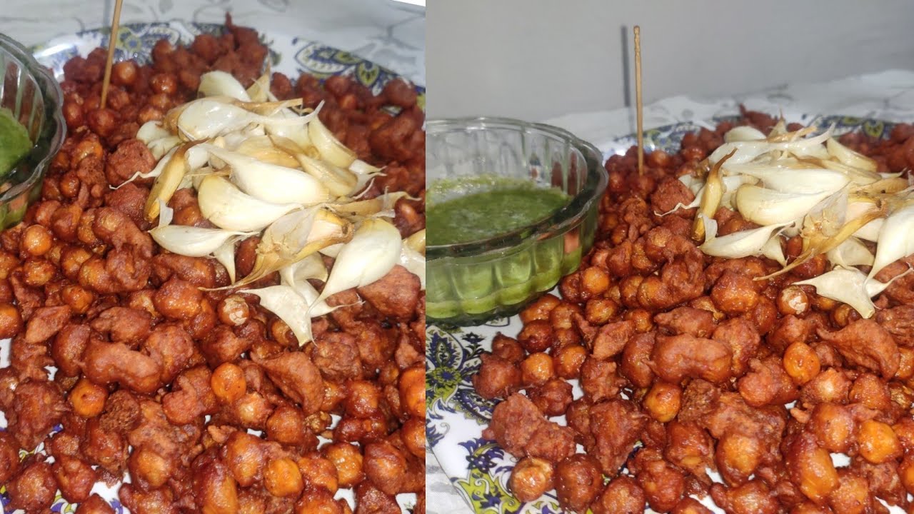 dhabe ka time pass lasooni chana| chana fry recipe| veg starter recipe ...