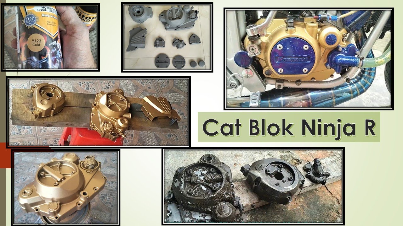 Begini Cara Cat Motor Sendiri Bagi Pemula #repaintmotor - YouTube