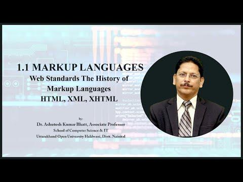 MARKUP LANGUAGES Web Standards The History of Markup Languages HTML ...