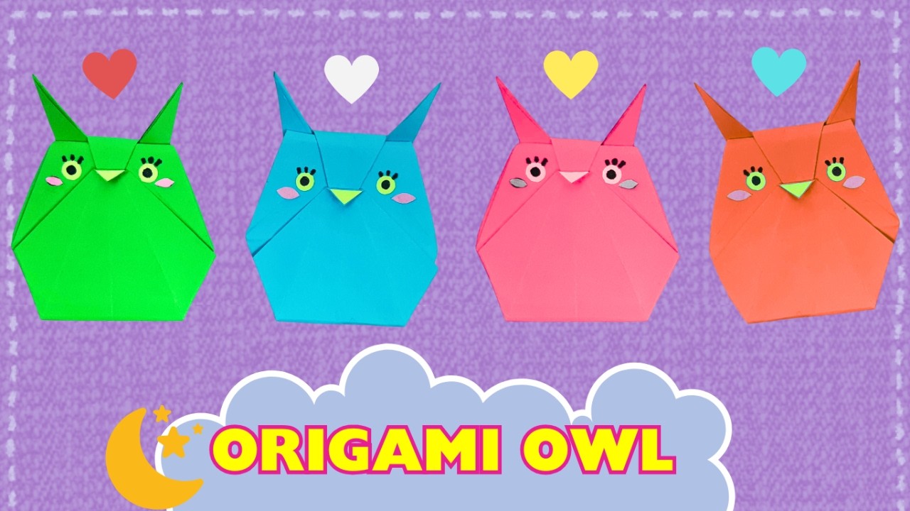EASY ORIGAMI OWL 🦉 ️ Origami Animal Easy | Origami Crafts | Origami Owl Tutorial - YouTube