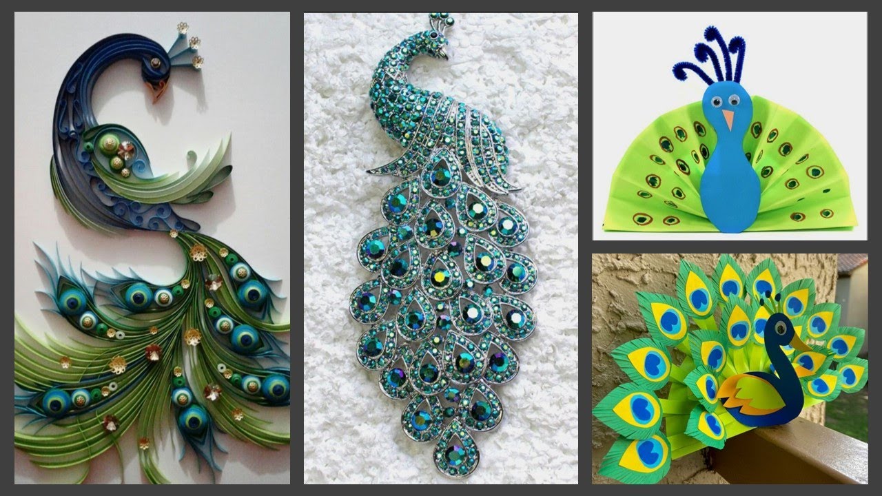 Peacock Craft / Peacock DIY - YouTube