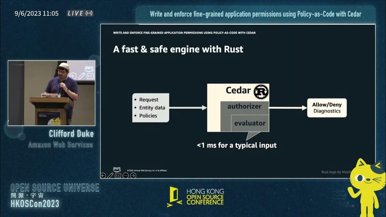 Write and enforce fine grained application permissions using Policy as Code with Cedar - YouTube