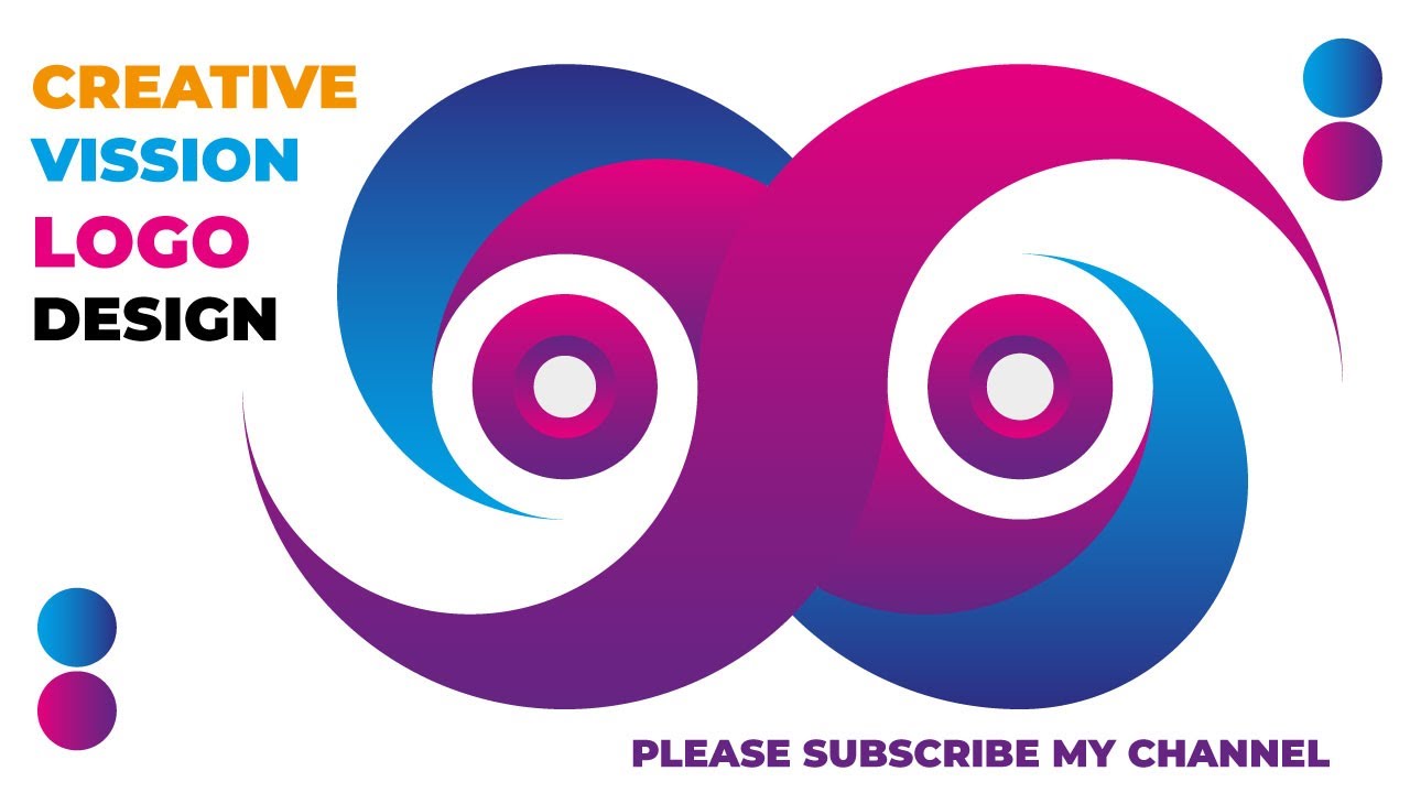 custom shape logo design. modern colorful logo design. - YouTube