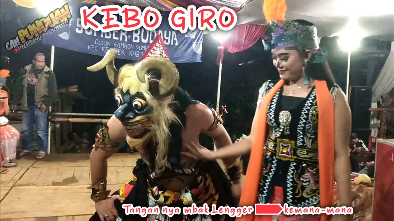 KEBO GIRO tari topeng paling Ganas SUMBER BUDAYA SAMBON KERTEK WONOSOBO ...