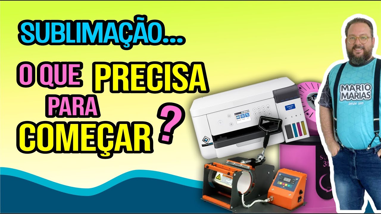 Sublimação. O que preciso para começar? - YouTube
