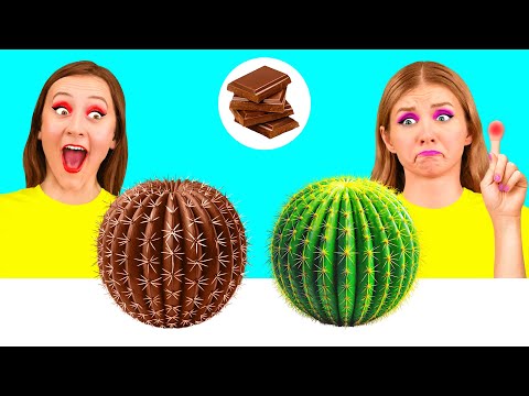 Çikolata ve Gerçek Yemek Meydan Okumasi | Komik Yemek Zorlukları 4Teen Challenge